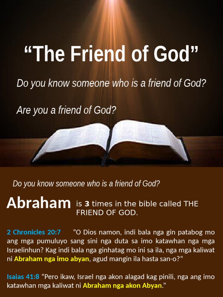 A Friend of God | PDF | Old Testament Books | Sports & Recreation
