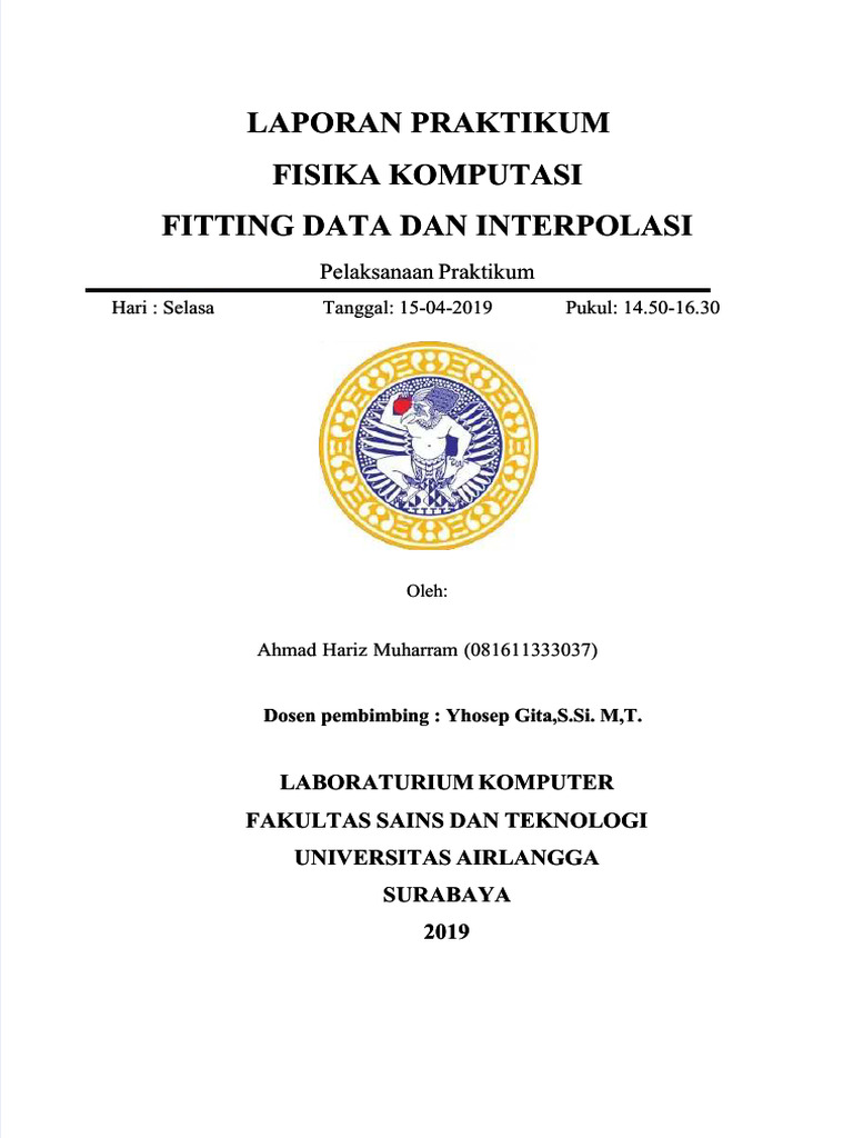 PDF Fitting Data Dan Interpolasi Dengan Matlab Compress | PDF PDF Fitting Data Dan Interpolasi Dengan Matlab Compress | PDF