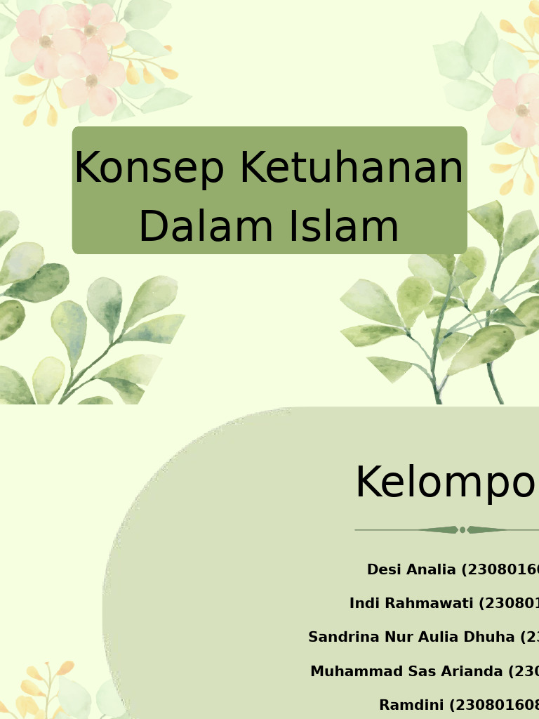 Pai Konsep Ketuhanan | PDF