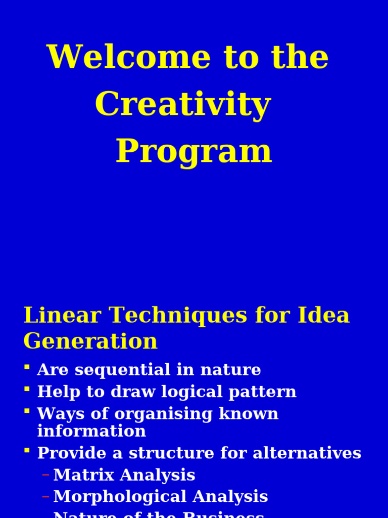 Creativity | PDF