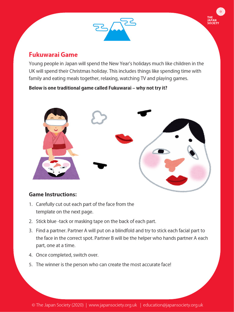 Fukuwarai Game | PDF