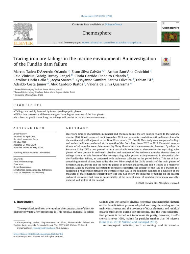 1-Tracing Iron Ore Tailings in The Marine Environment - An ...