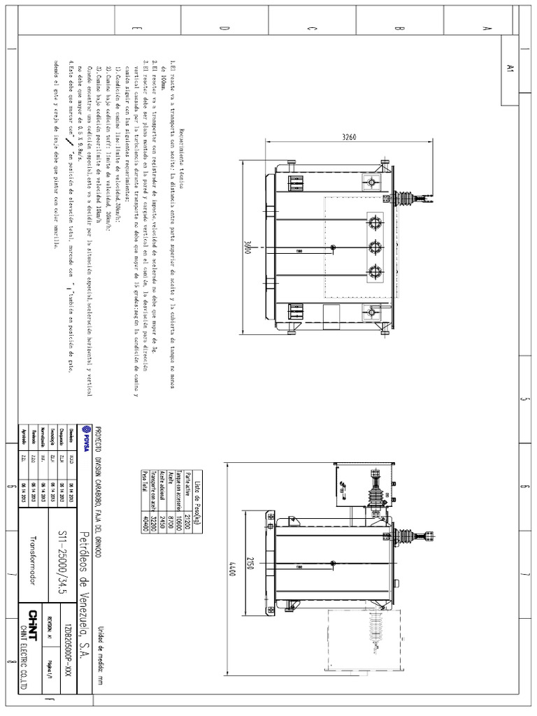Transportation Drawing S11-25000-34.5 | PDF