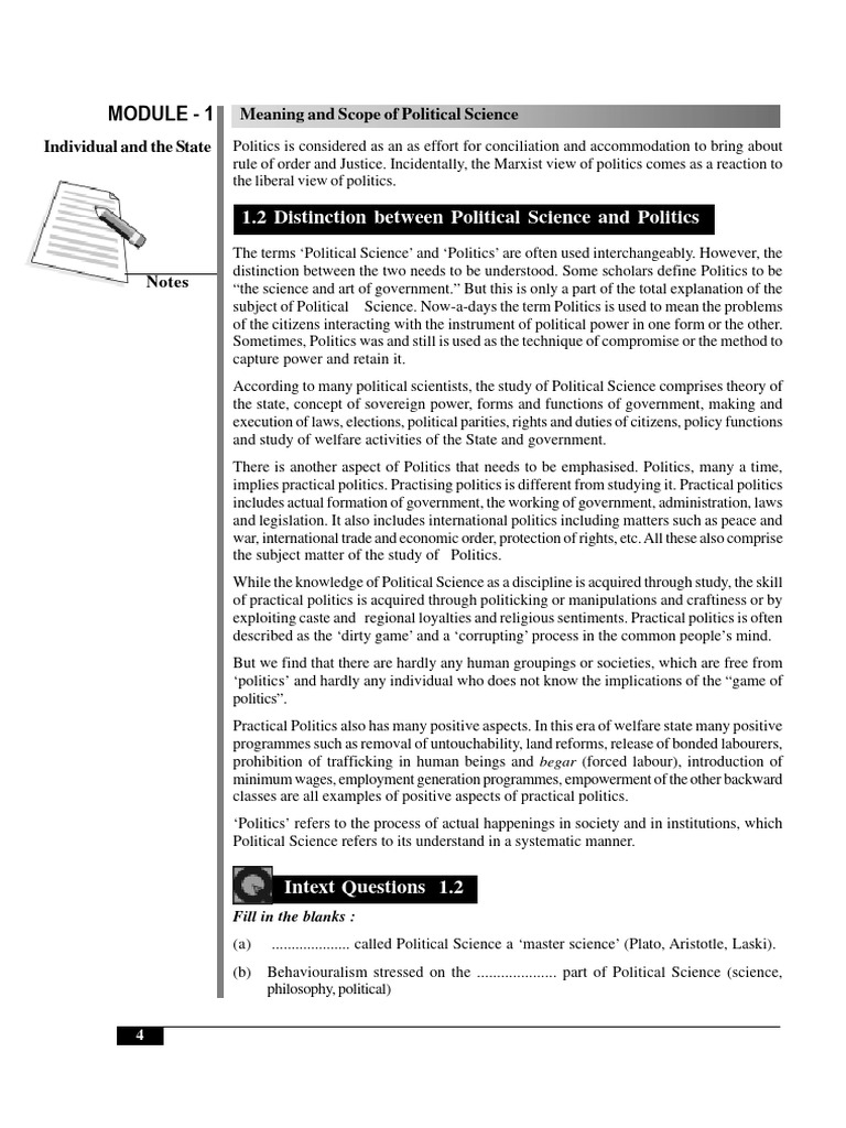 2.1 Politics and PS | PDF