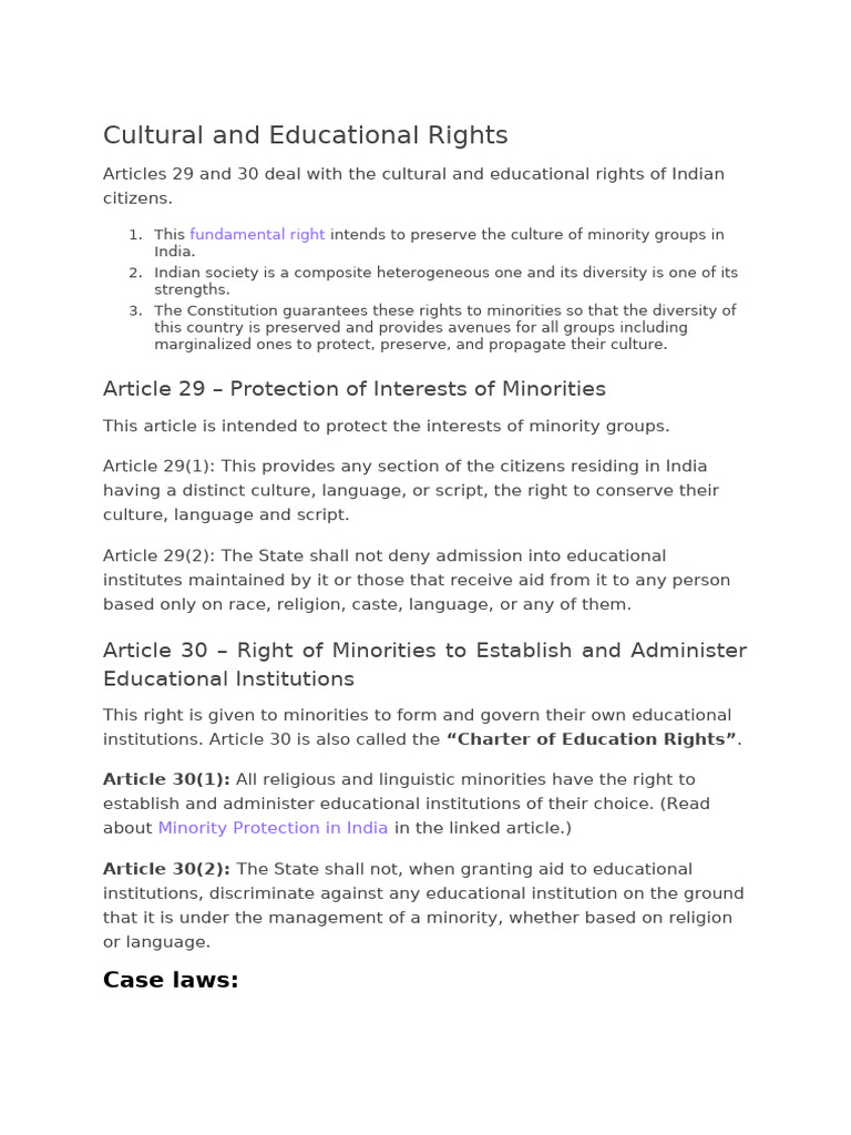 Article 29 & 30 | PDF