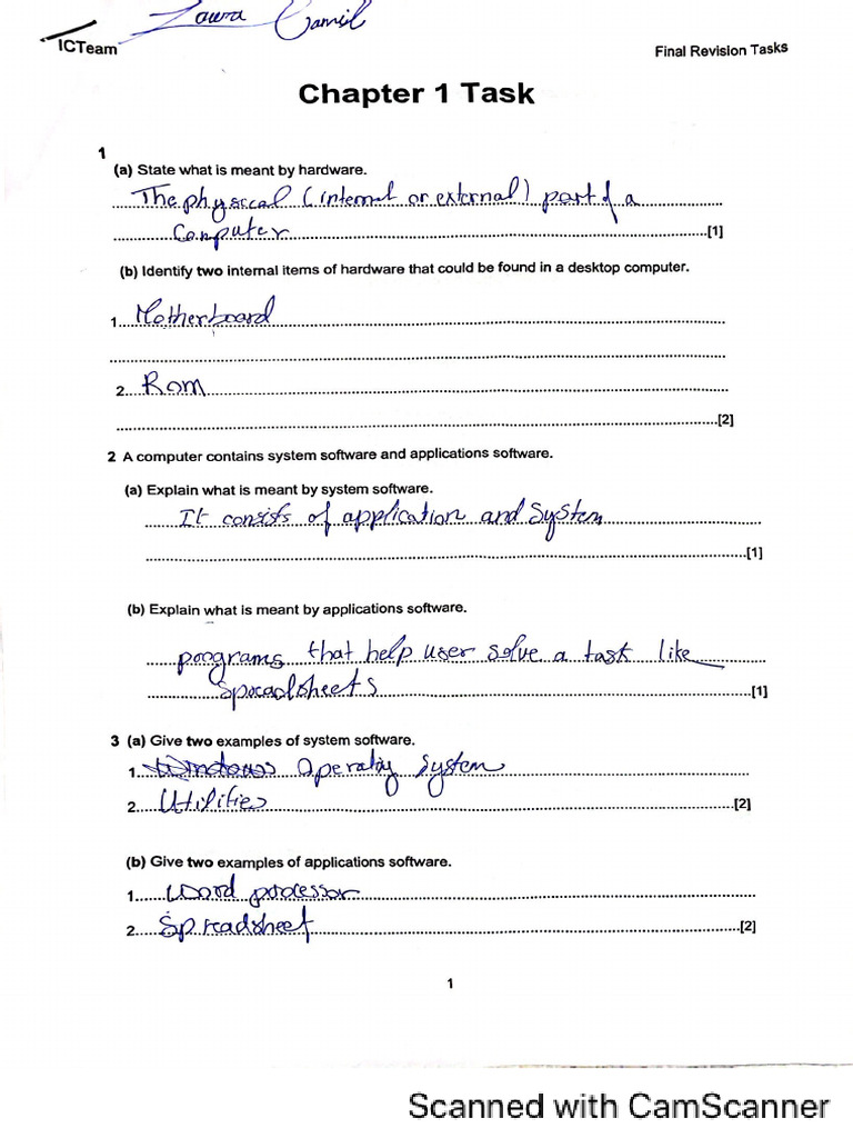 Chapter 1 Task | PDF