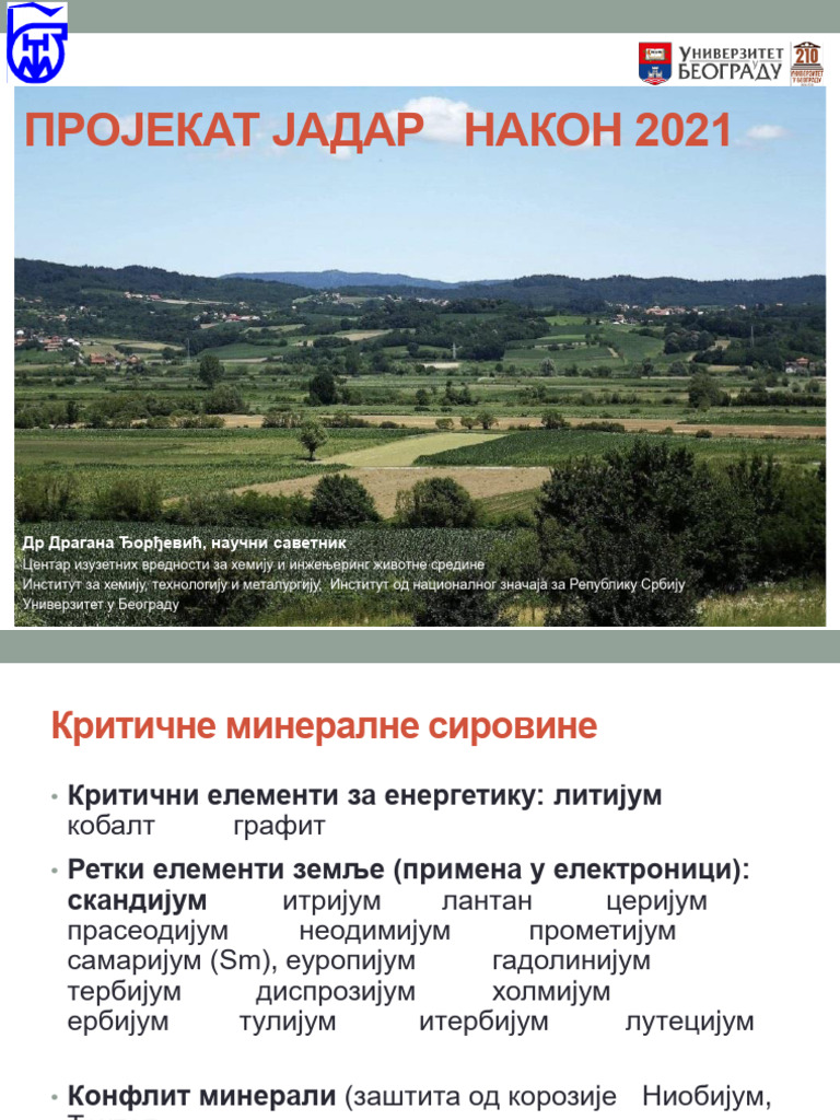 Dragana Đorđević - Projekat Jadar | PDF