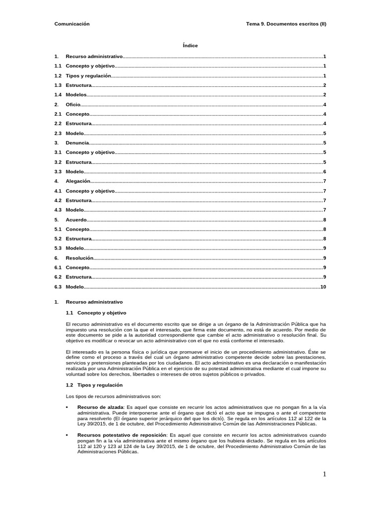 Tema 9. Documentos Escritos (II) | PDF