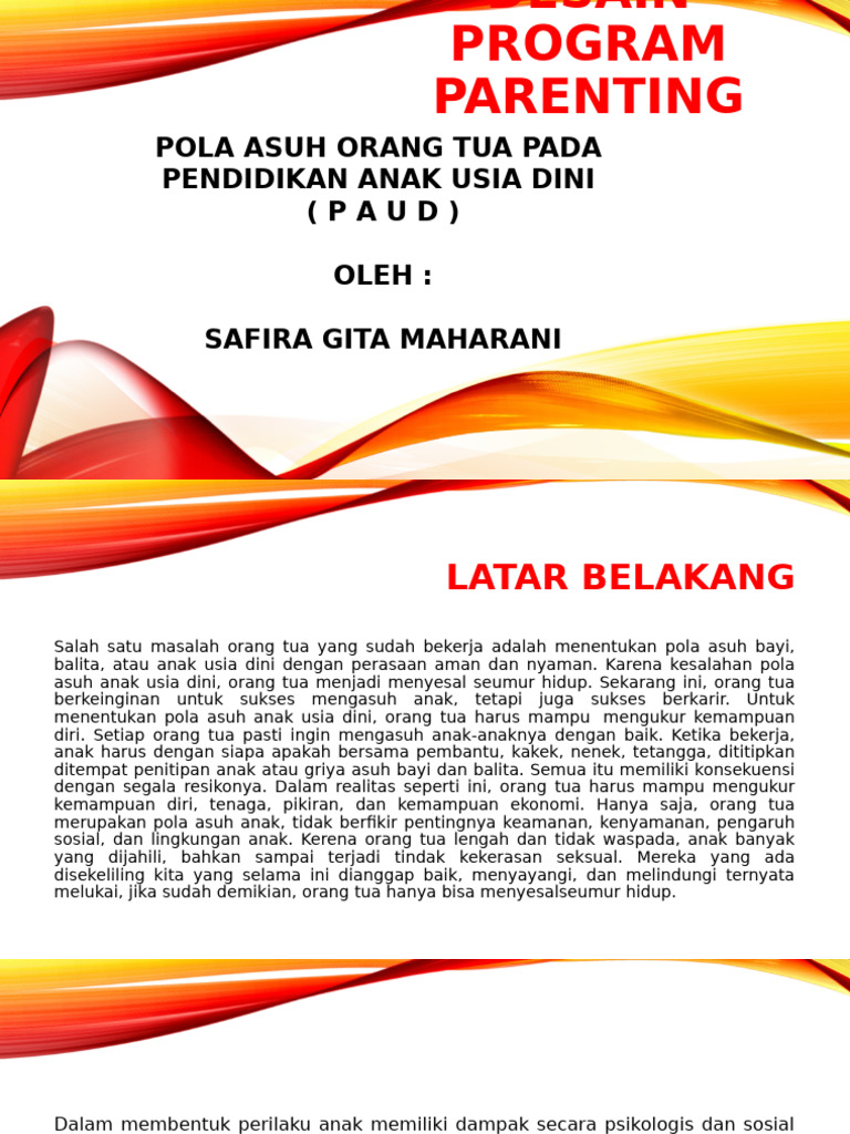 Desain Program Parenting 3 | PDF