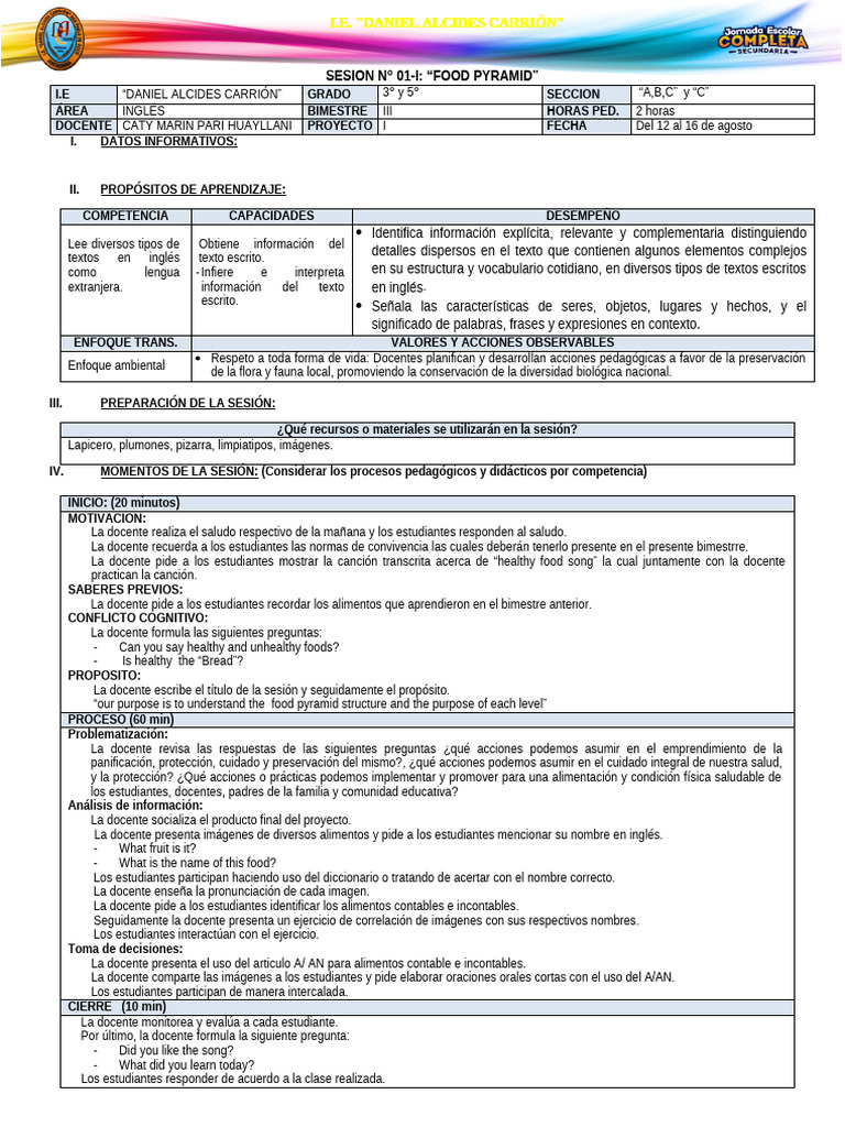 SESION 02-3° y 5°-IPROY | PDF