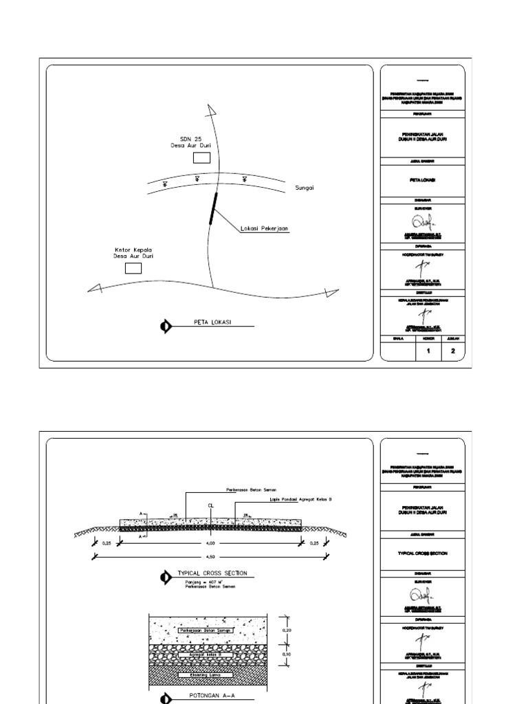 Gambar Peningkatan Jalan Dusun Ii Desa Aur Duri | PDF
