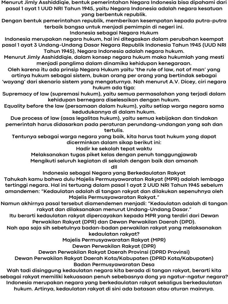 Rangkuman PPKN Bab 2 Tentang | PDF