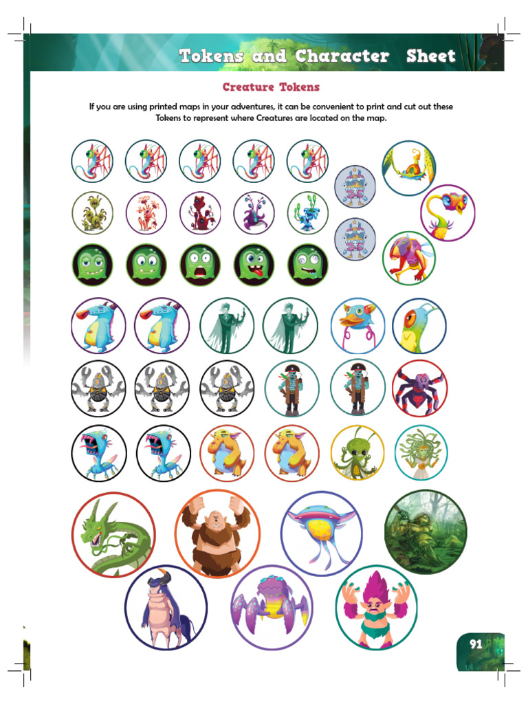 Starport Character Sheet Tokens | PDF