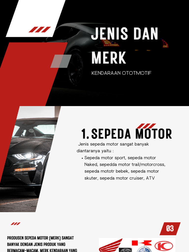 Jenis dan Merk Kendaraan Otomotif | PDF