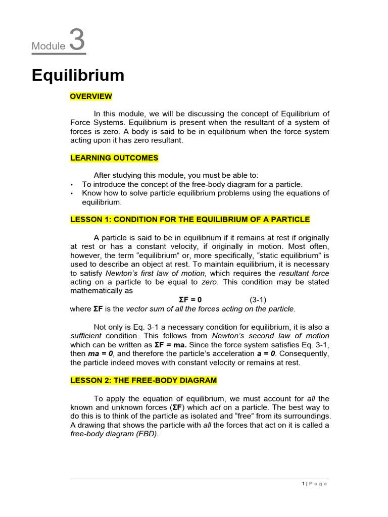 Statics Chapter 3 Pdf