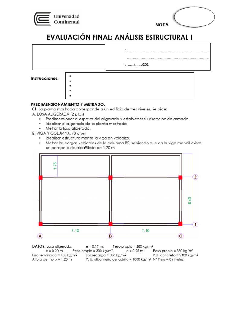 Solucionario - e - Final Análisis - Estructural | PDF