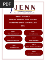 Grade 12 Geography: Settlements Notes | PDF