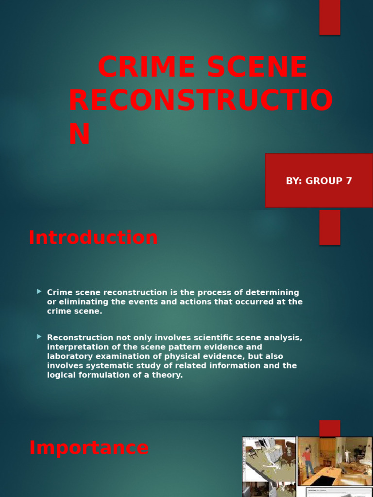 Crime Scene Reconstruction | PDF