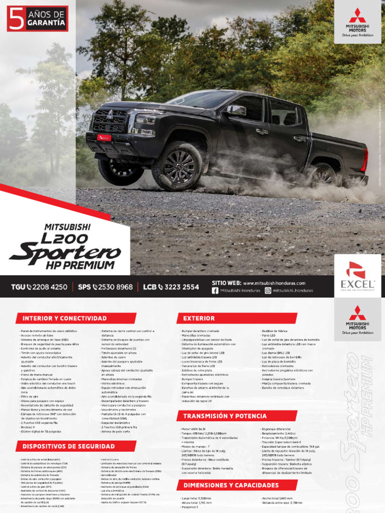 L200 Sportero High Power Premium | PDF