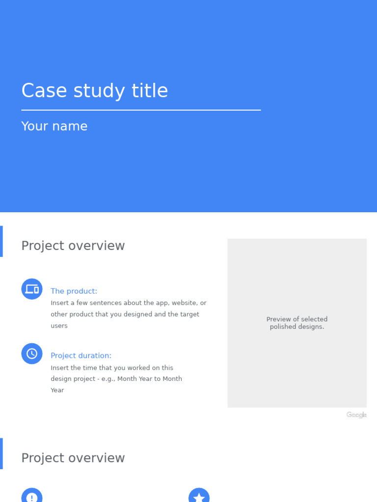 Portfolio Project - Template | PDF