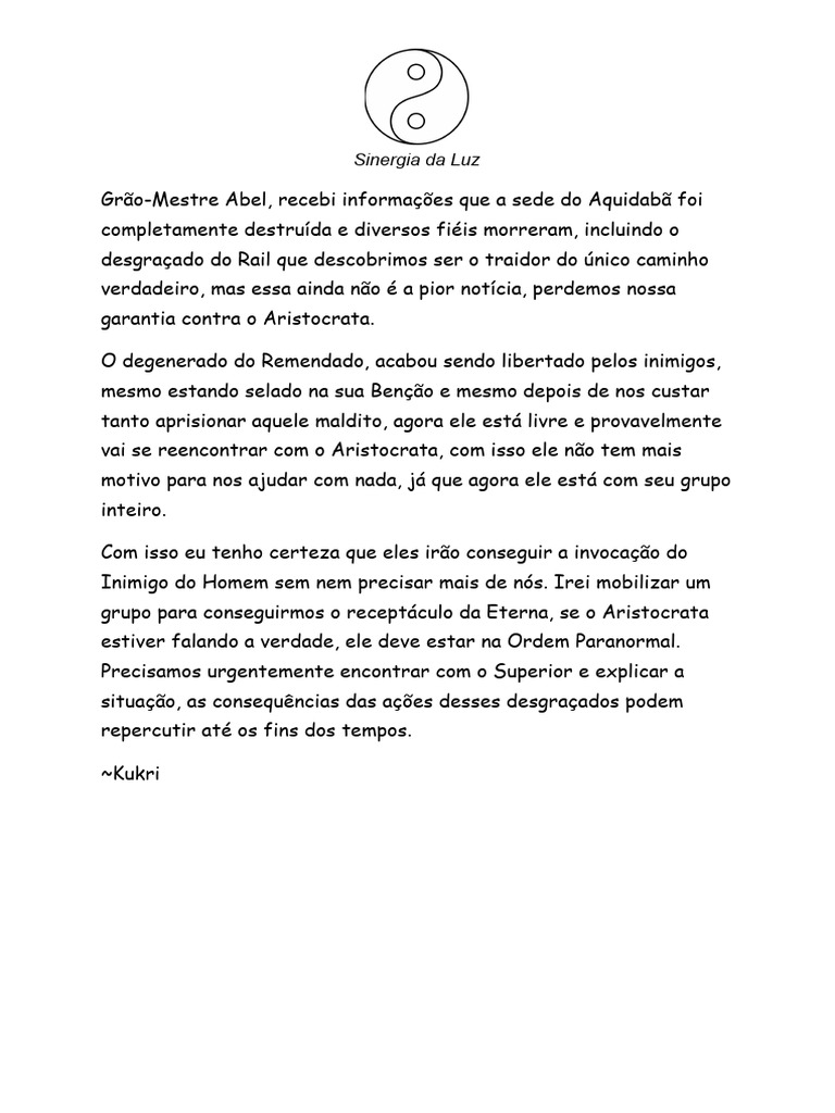 Documentos Aleatórios | PDF | Religião e Espiritualidade