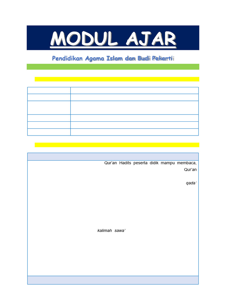 LK 6 Modul Ajar Revisi | PDF