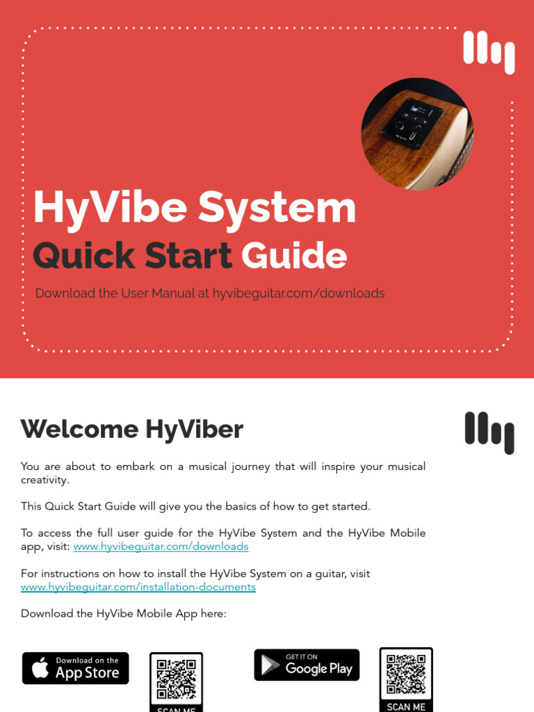 HyVibe-System-Quick-Start-Guide-EN | PDF