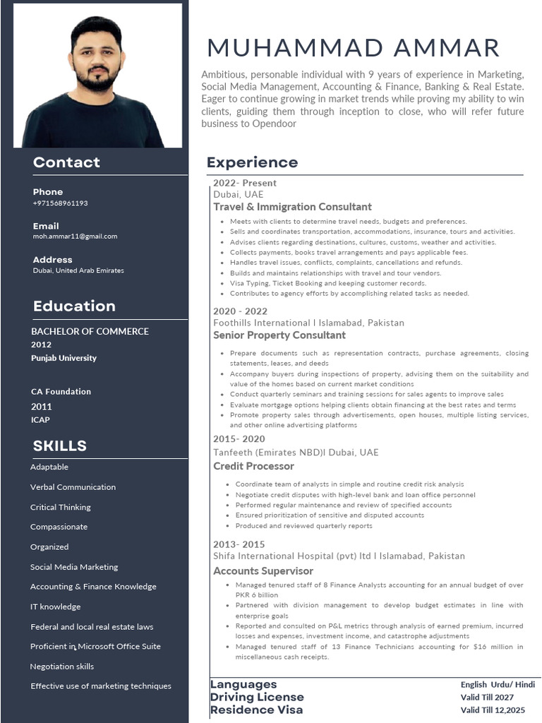 Resume Muhammad Ammar | PDF
