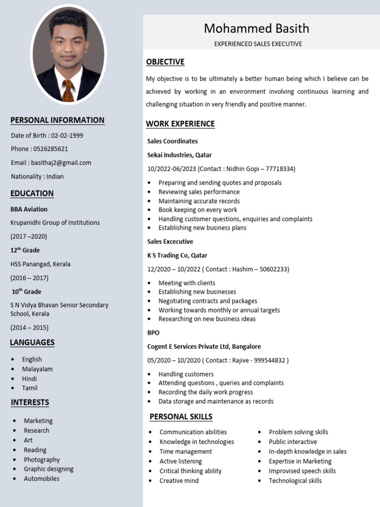 Resume Mohammed Basith | PDF