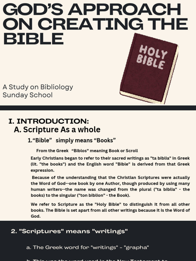 Doctrine of The Bible Bibliology | PDF