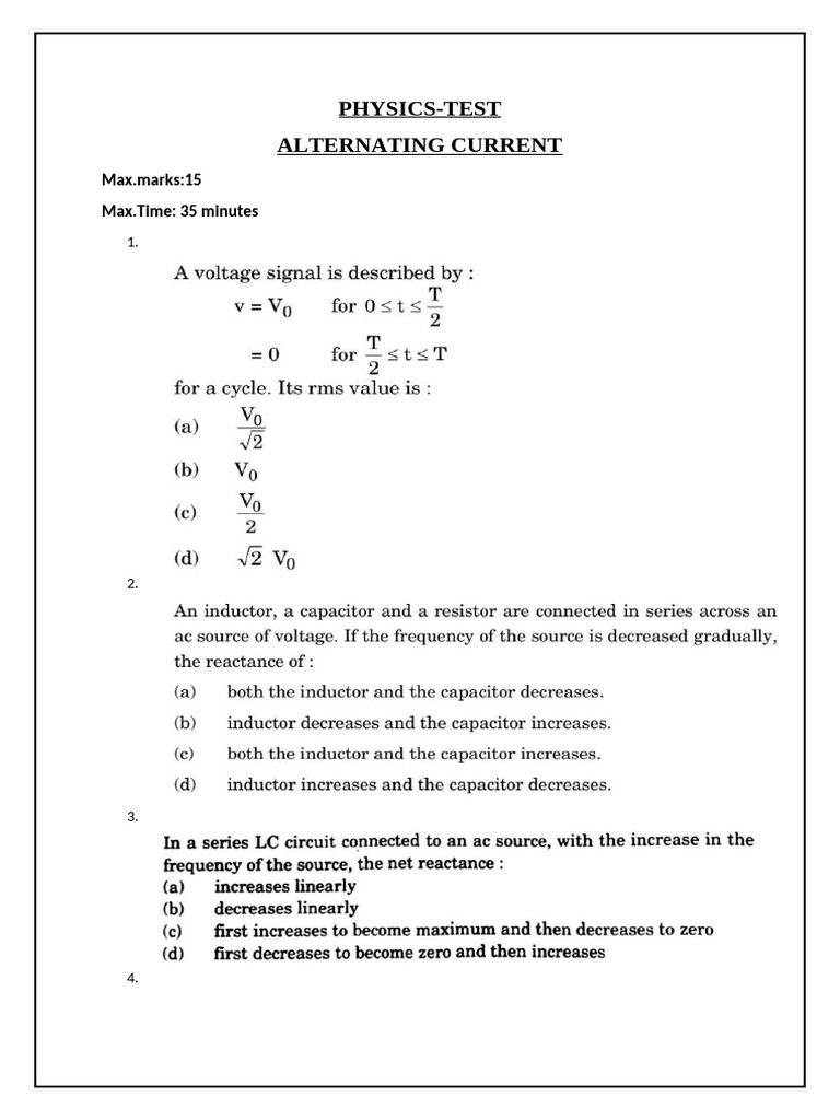 Physics-Test 3 | PDF