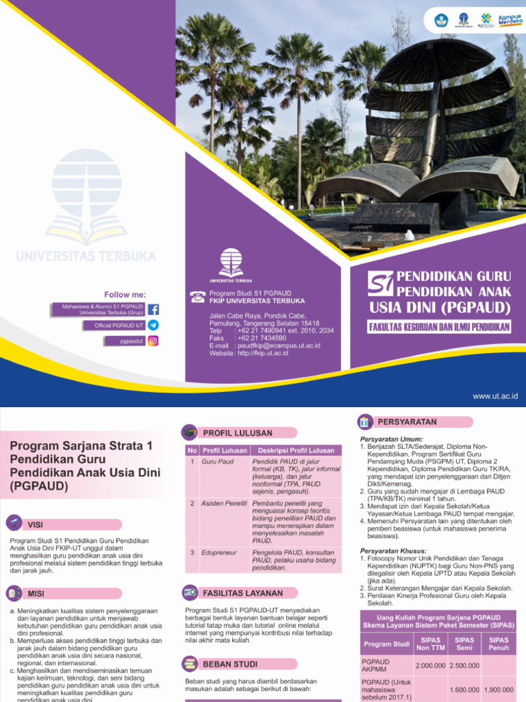 4. Leaflet Pgpaud-ut | PDF