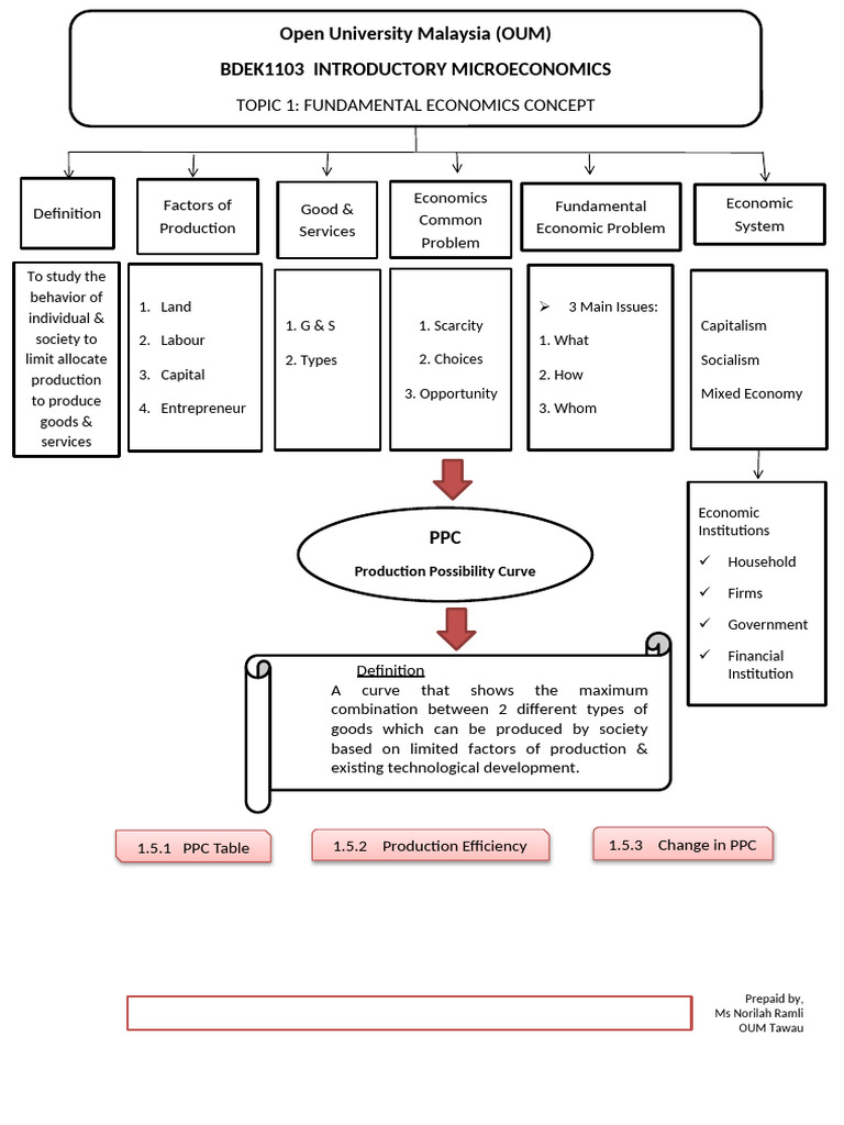 Mind Map Microeconomics | PDF