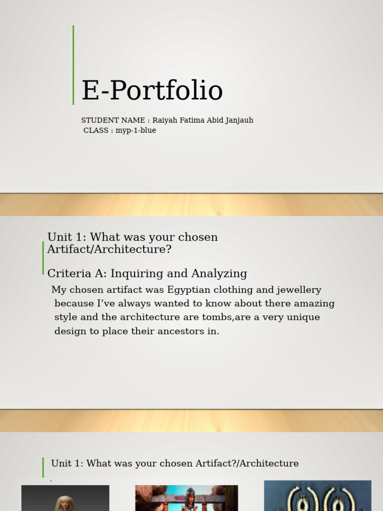 MYP_1_Portfolio_final | PDF