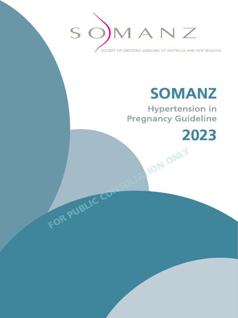 SOMANZ Hypertension in Pregnancy Guideline 2023 Updated 30.6.23 | PDF