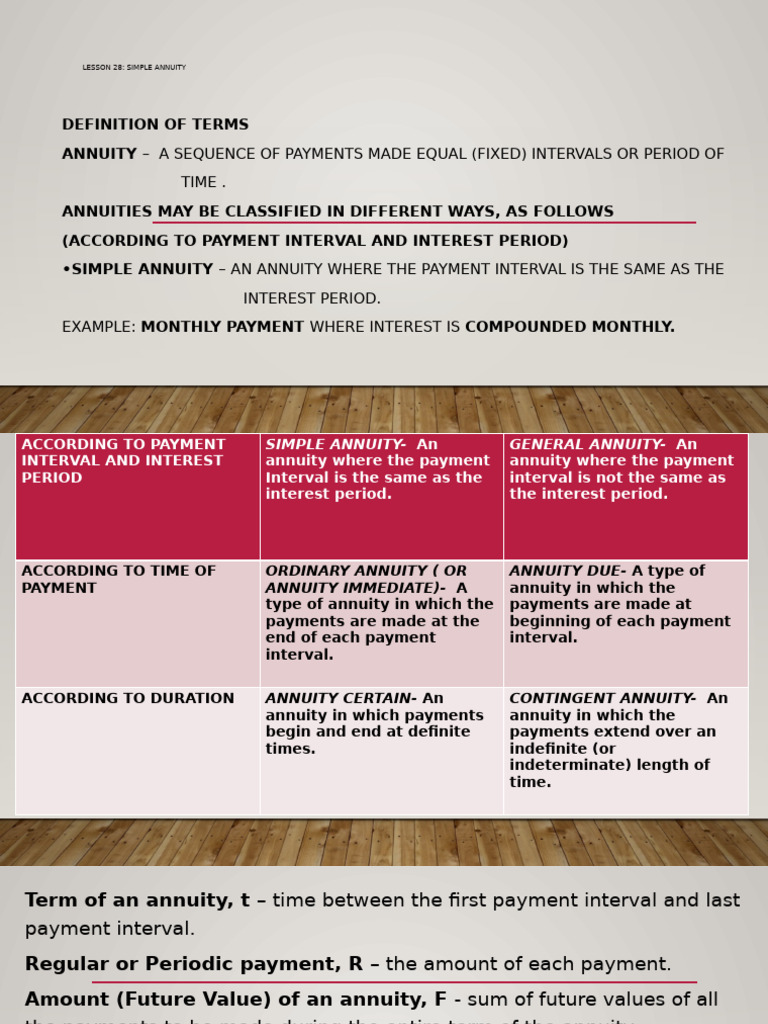 Simple Annuity | PDF