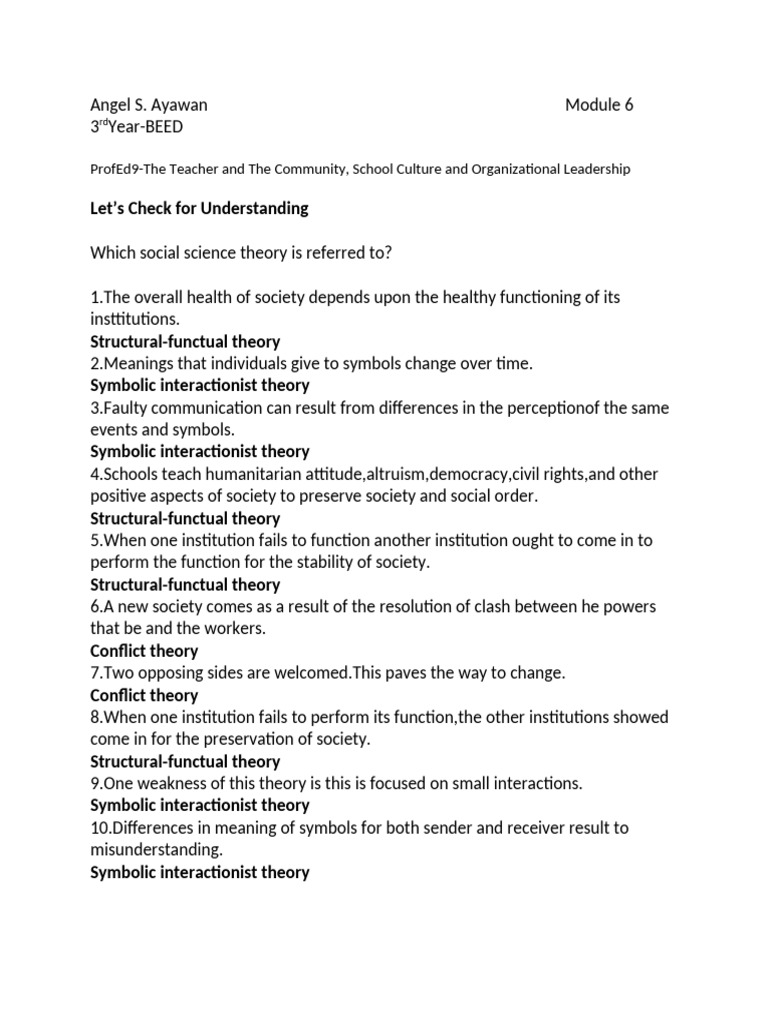 Profed Module 5 | PDF