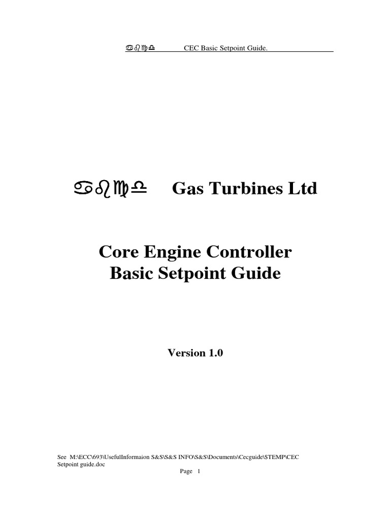 CEC Setpoint Guide | PDF