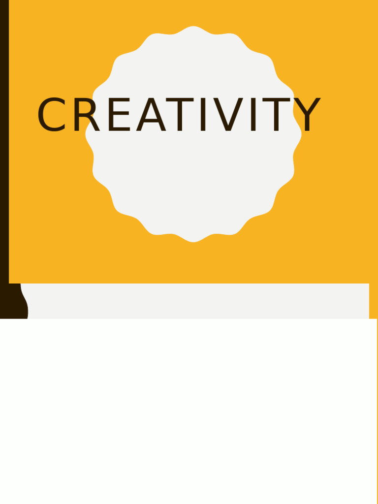 Creativity Intro | PDF