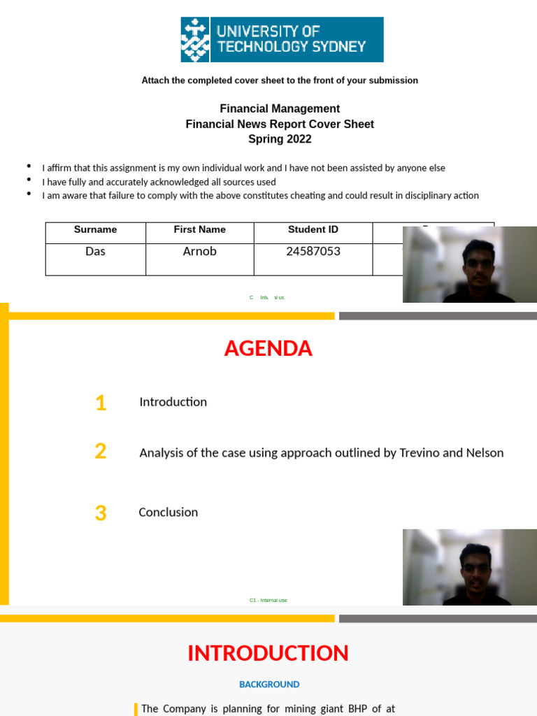 Financial News Report - Arnob Das | PDF