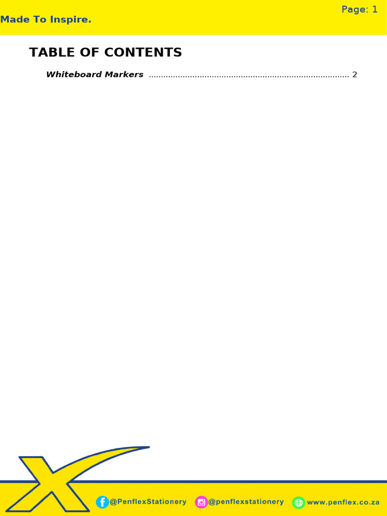 Whiteboard Markers | PDF