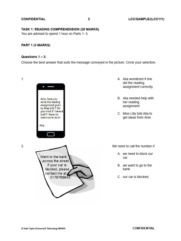 Lcc111 Sample Final Assessment QP | PDF