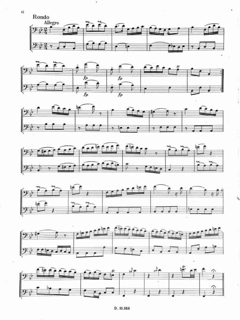 Mozart Duo Sonata Rondo | PDF