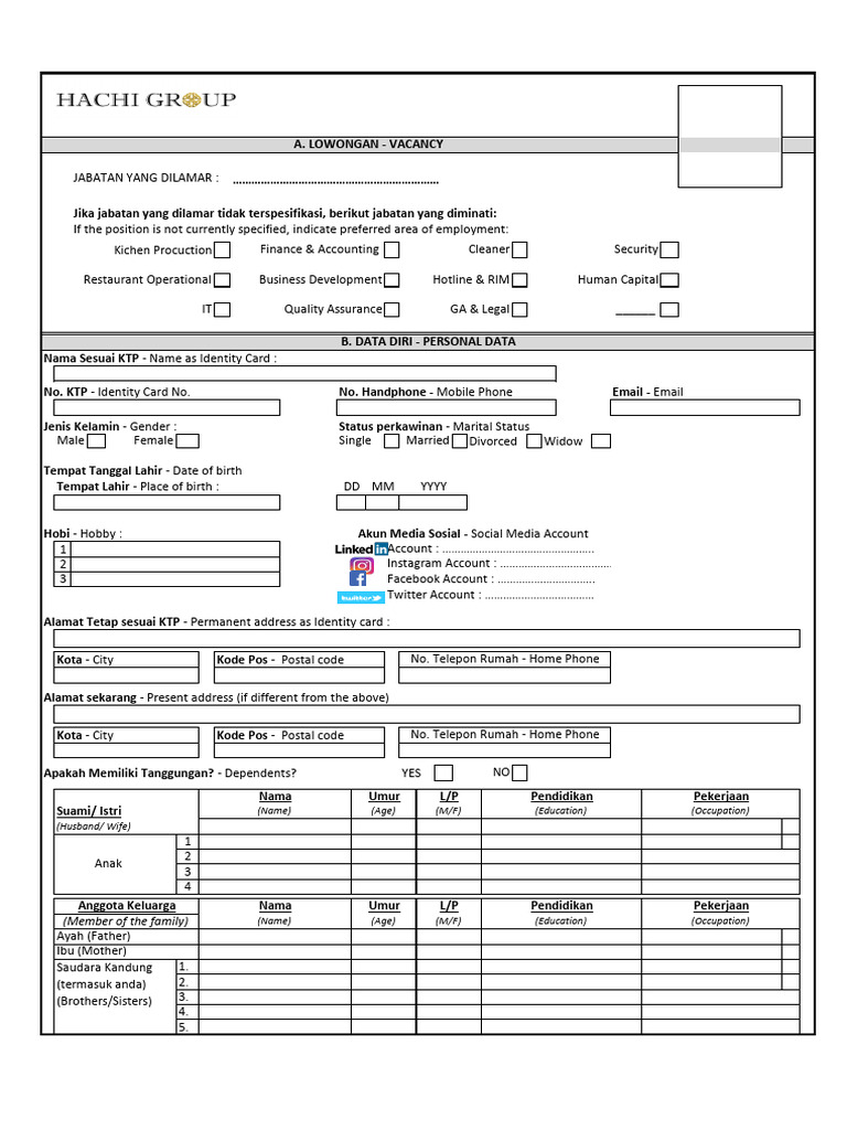 Form Application | PDF