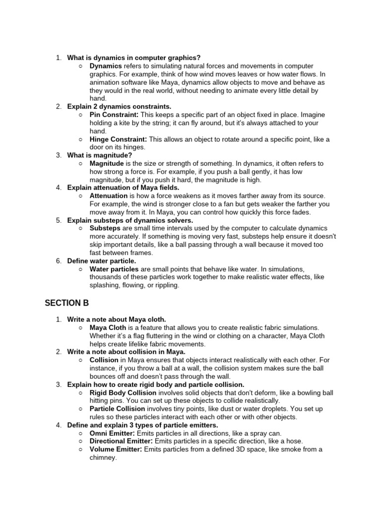 Dynamics Simple Answer | PDF
