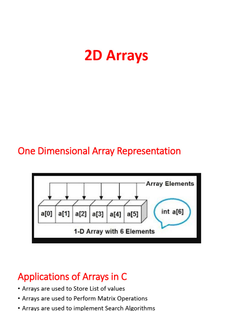 2D Arrays | PDF