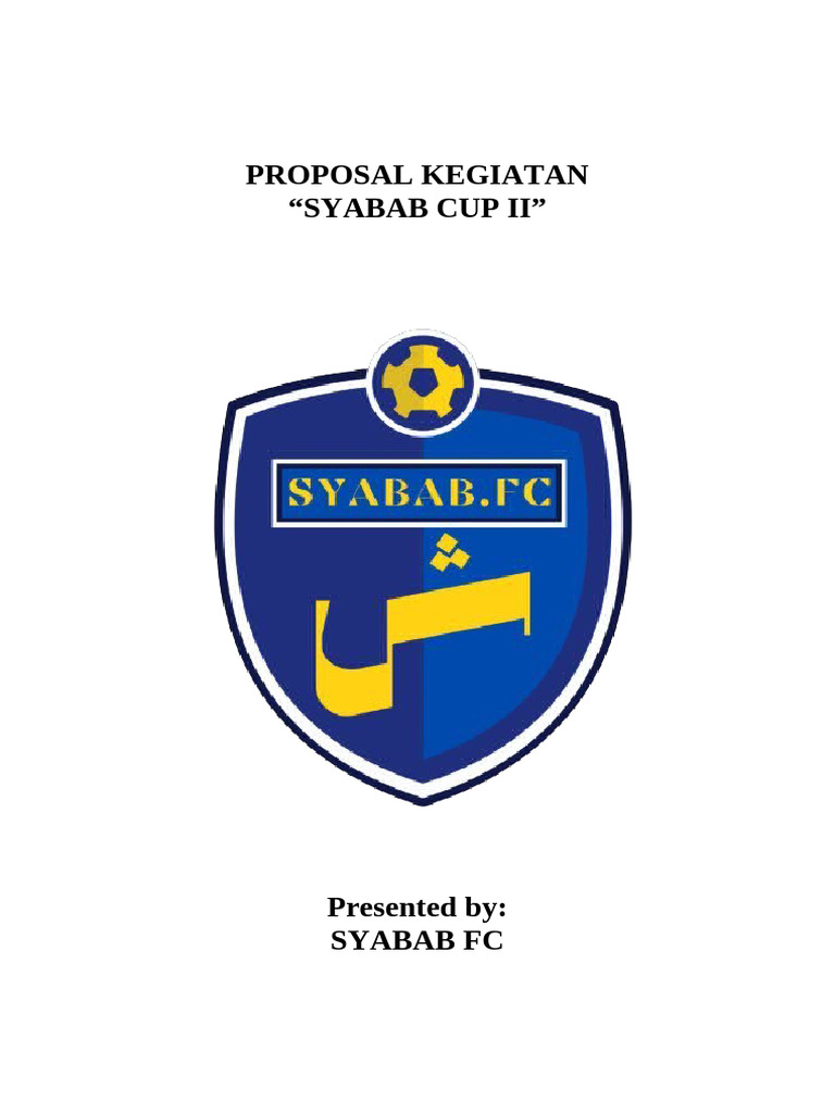 Proposal Syabab Cup Ii | PDF