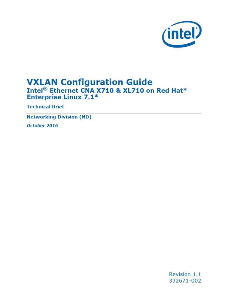 Xl710 Ethernet Controller Vxlan Technical Brief | PDF