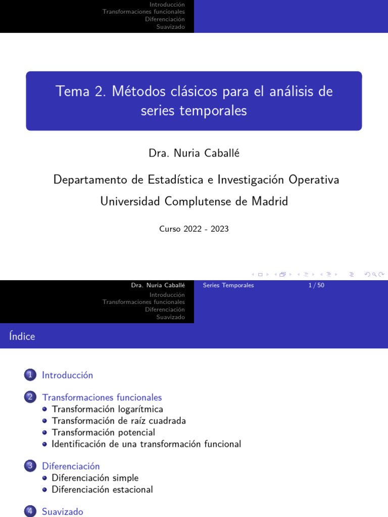 Tema2 Metodos Clasicos | PDF