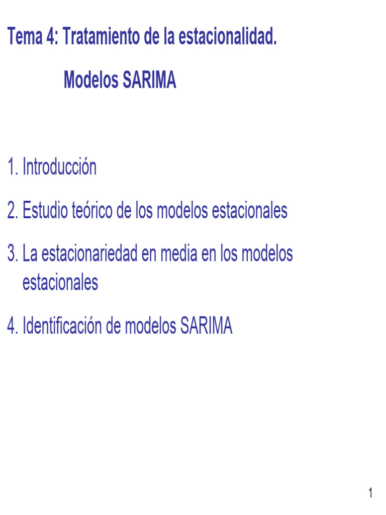Tema4 Modelos Arima | PDF | Métodos y materiales de enseñanza